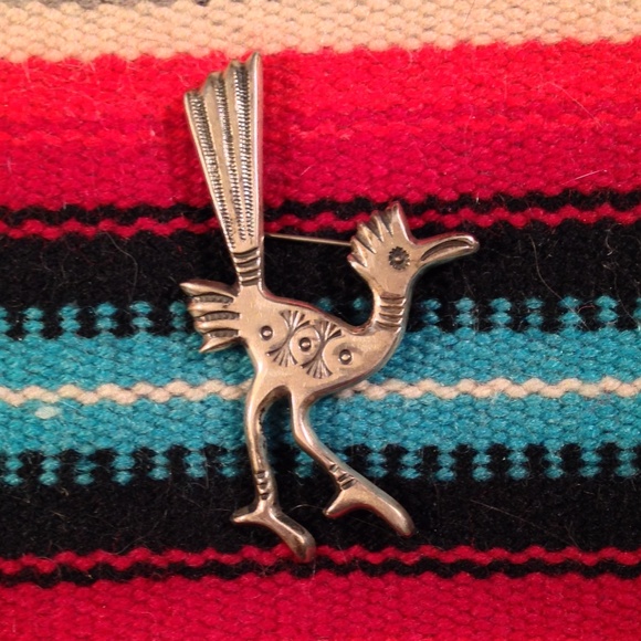 Jewelry | Vintage Fj Navajo Roadrunner Brooch | Poshmark